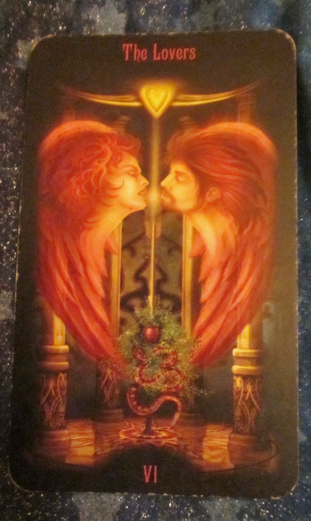 Tarot Lovers Card Reflecting A New Reality Tarot Lovers Card Reflecting A New Reality